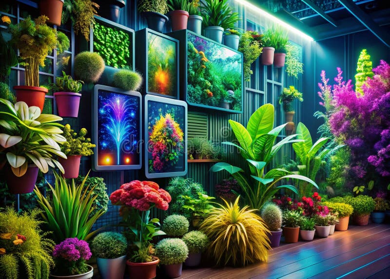 Vibrant App Interface Design Featuring a Botanical Theme Modern UIUX ...