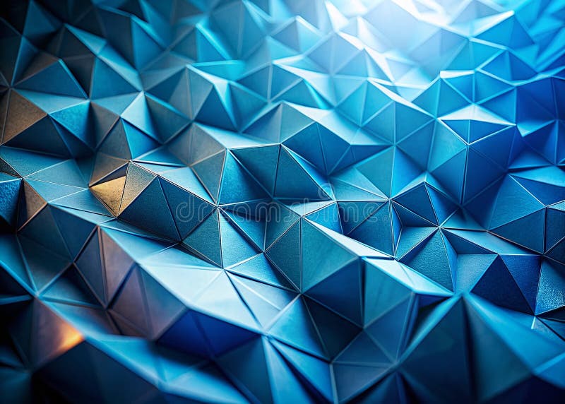 A Retrospective on Technology Stunning Vintage Blue Geometric LowPoly ...