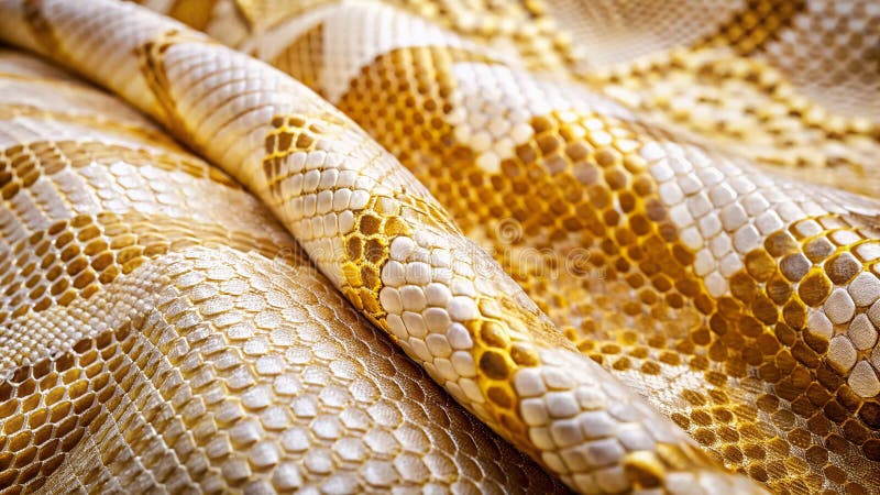 Exquisite White Snake Skin Textile Background a Luxurious and Elegant ...