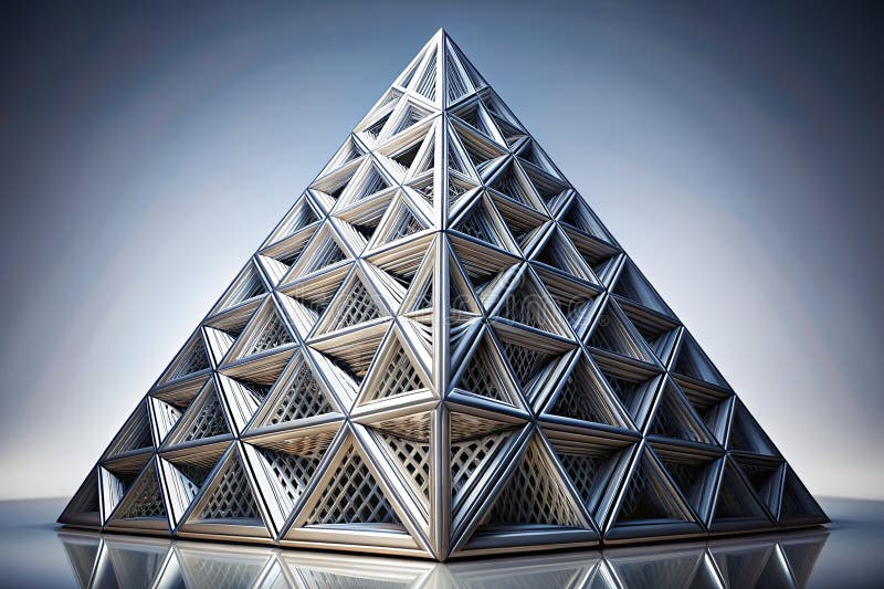 Stunning Abstract Geometric Triangular Pyramid Background Design a ...