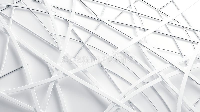 A Vibrant Symphony of Intertwined Geometric Patterns a Dynamic Abstract ...