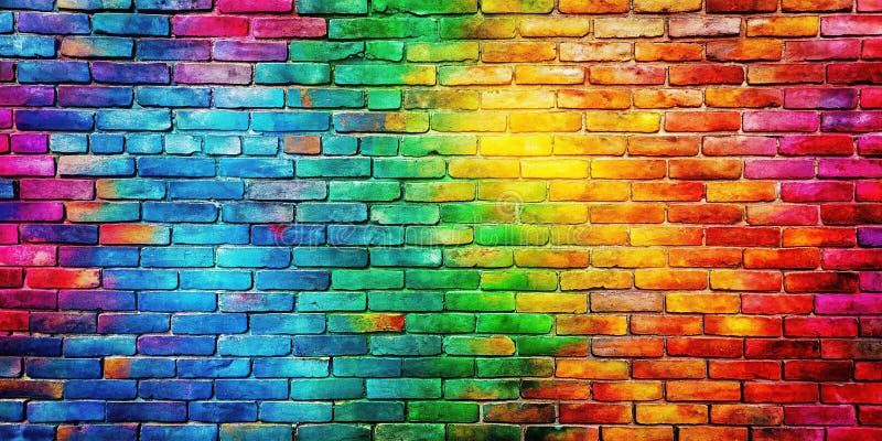 Surreal AIGenerated Distorted Brick Wall Gradient a Dreamlike Abstract ...