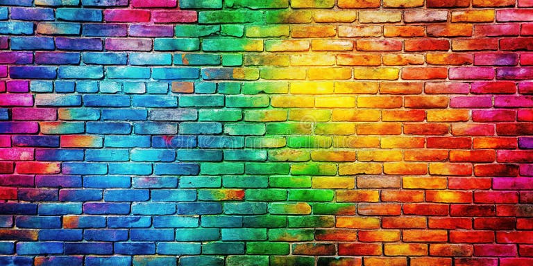 Surreal AIGenerated Distorted Brick Wall Gradient a Dreamlike Abstract Background for Modern ...