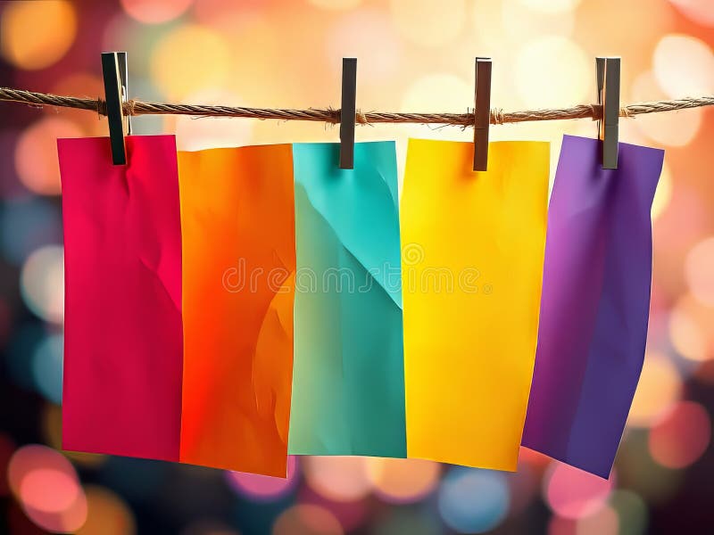 Vibrant Bokeh Effect Artistic Hanging Paper Decorations for a Stunning ...