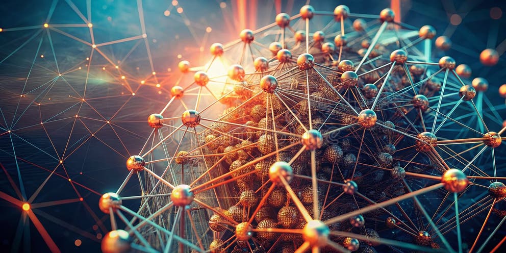 Vintage Network Structure 3D Animation a Looping 4K Video Showcasing ...