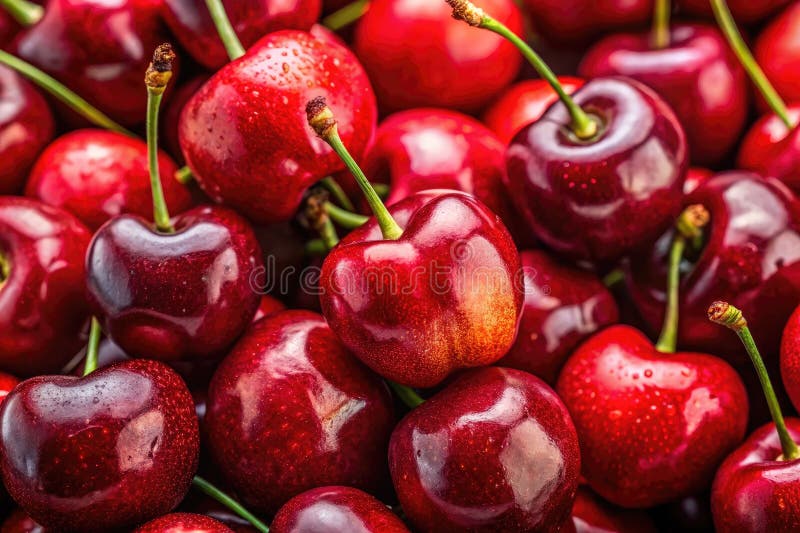 Exploding Cherry Burst a Surreal Abstract Painting Vibrant Red Texture ...