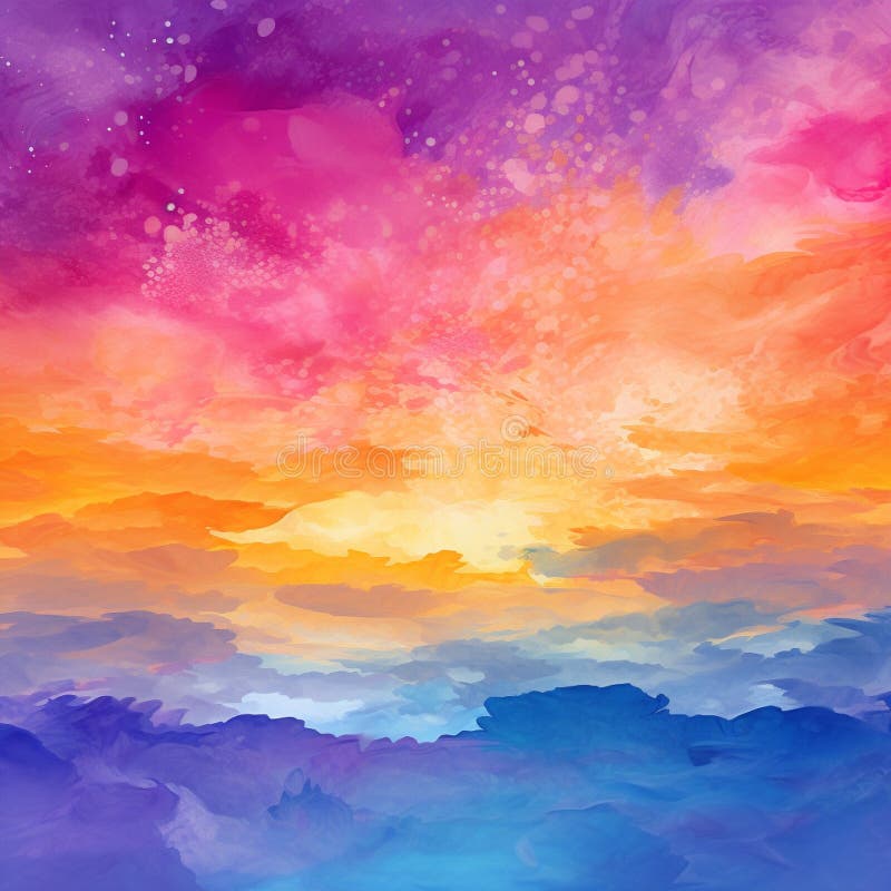 Gradient Spectra Abstract Expressionism Artwork Stock Illustrations – 4 ...