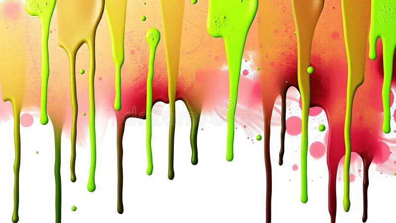 A Stunning Abstract Background Featuring Vibrant Toxic Green Drips and ...