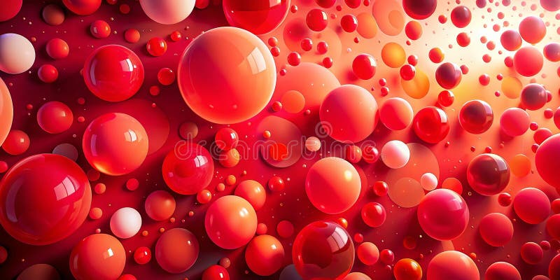 Dynamic Red Bubble Pattern Background a Striking Abstract Design for ...