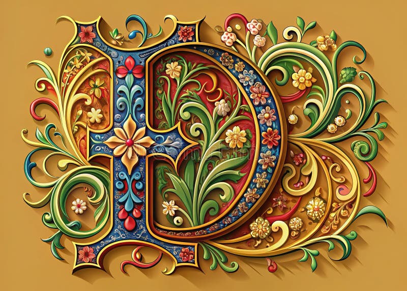 Elegant Blackletter Gothic Script a Medieval Typography Collection for ...