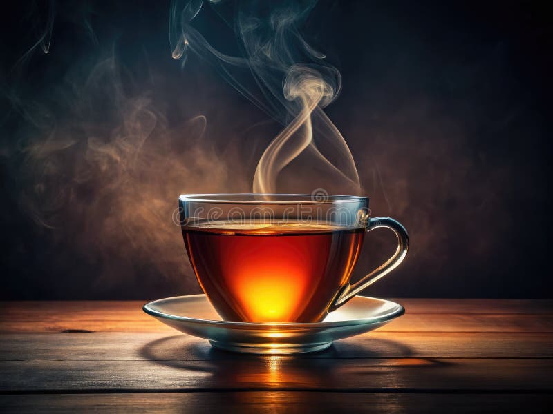 A Dark Moody Minimalist Teacup Drawing Elegant Line Art in LowLight ...