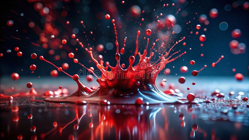 Dark Gothic Horror Background Featuring a Disturbing Blood Splatter ...