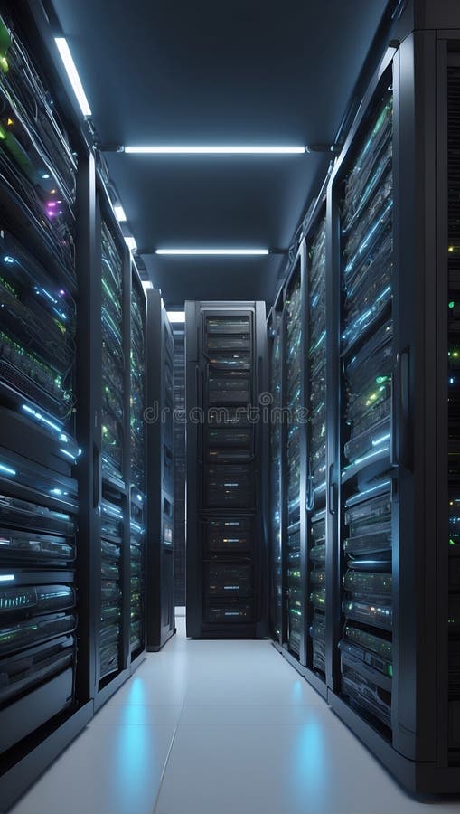 Cybernetic Symphony: Networking and Storage in Concert. AI Generate ...