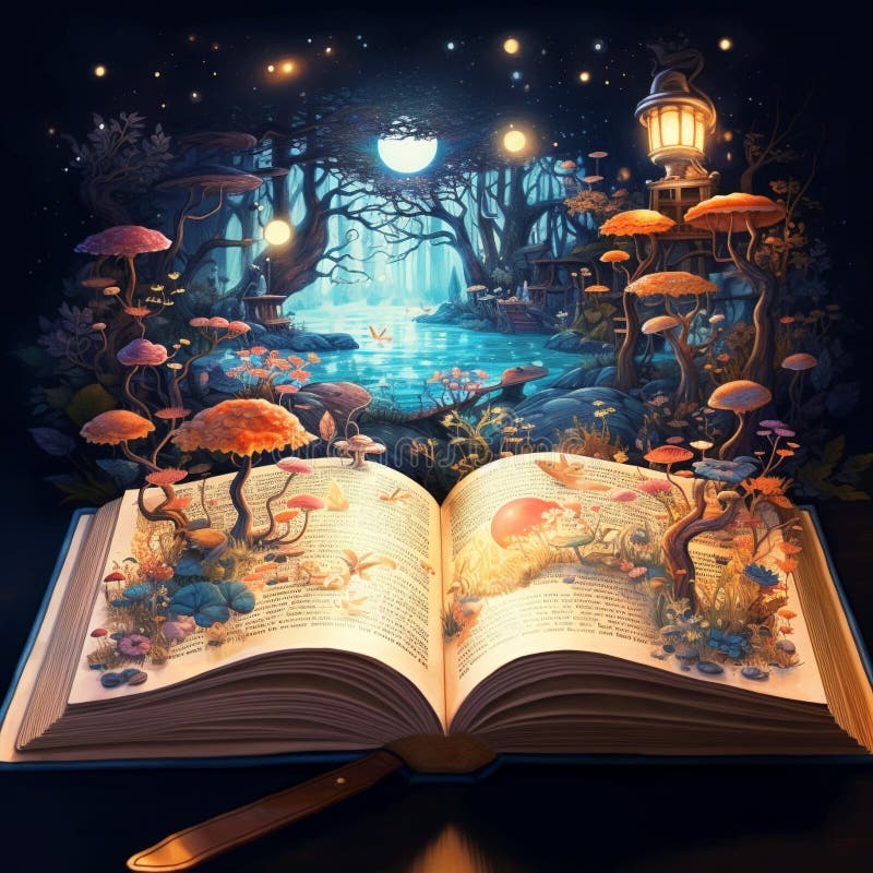 Empty Journal in Dreamlike Setting Stock Photo - Image of generated ...