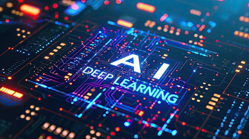 Algorithmic Symphony: AI, LLM, and Deep Learning in Concert Stock Photo ...