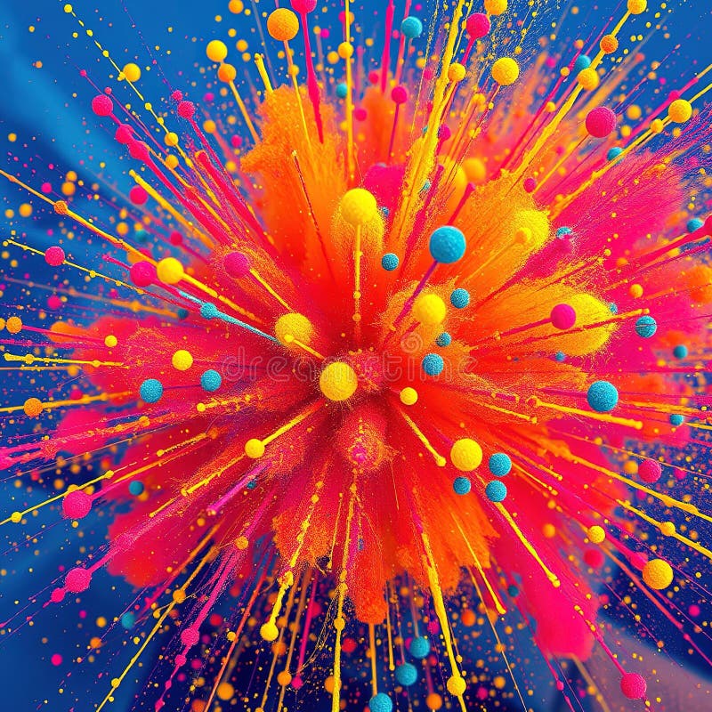 Vibrant Abstract Spray Paint Explosion a Colorful Burst of Texture for ...