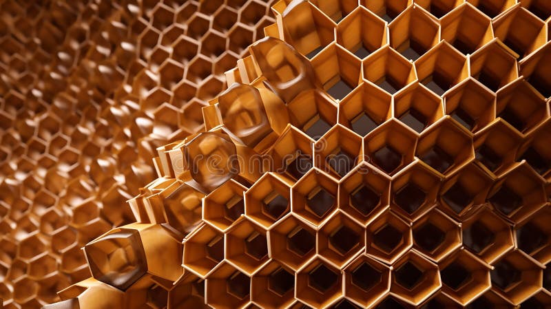The Extraordinary Triangular Honeycombs of Stingless Bees Stock Image ...