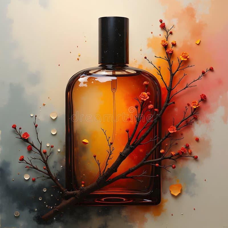 Whirling Essence: Pink Pepper and Cucumber Symphony Stock Illustration ...