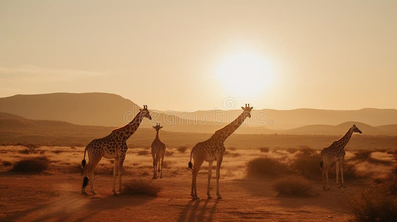 Immerse Yourself in the Harmonious Dance of Multiple Giraffes, Their ...