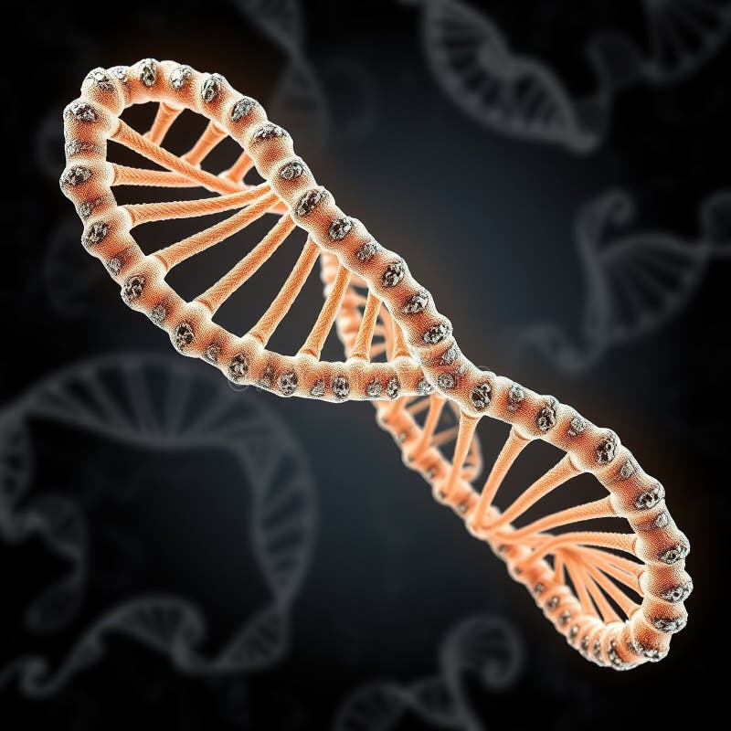 Stunning Futuristic DNA Helix Pattern a Complex Abstract Background for ...