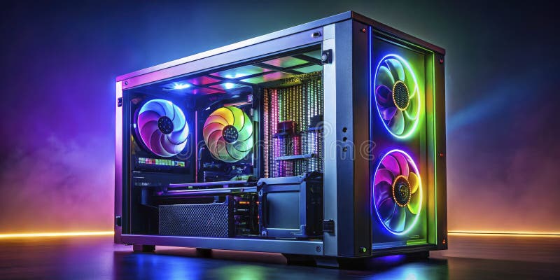 Stunning Panorama of a Custom RGB PC Case a HighEnd Gaming Rig Detailed ...
