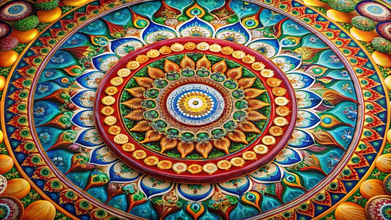 A Captivating Panoramic Mandala a Visual Journey through Sacred ...