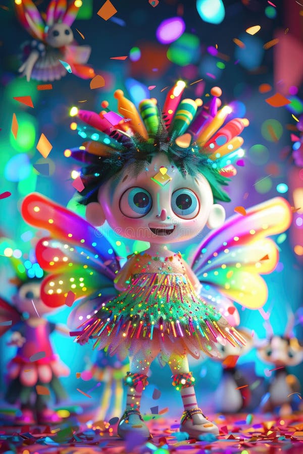 Joyful Atmosphere Captured in High-Def 3D Render of Pride Parade Stock ...