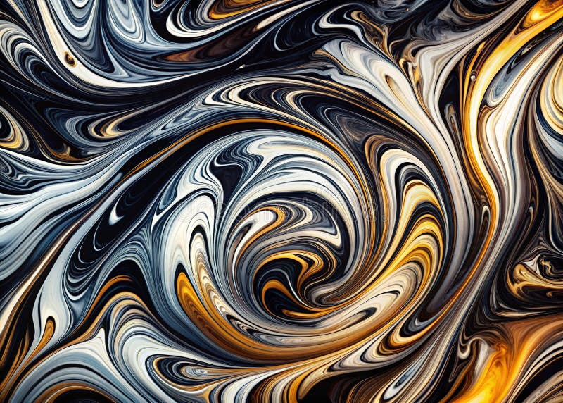 Captivating Black and White Abstract Liquid Swirl Background Design a ...