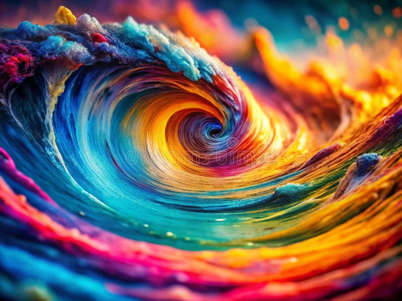 Vibrant Abstract Spiral Wave Background a Stunning TiltShift Miniature ...