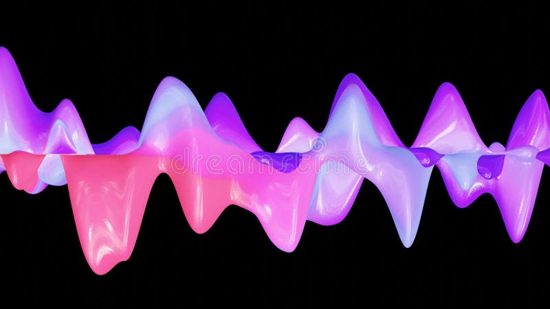 Abstract Colorful Waving Shape Loop Animated Background Stock Footage ...