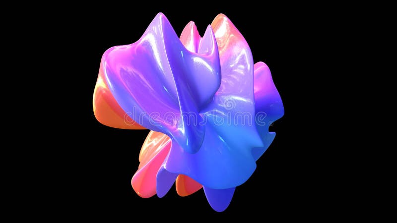 Abstract Colorful Waving Shape Loop Animated Background Stock Footage ...