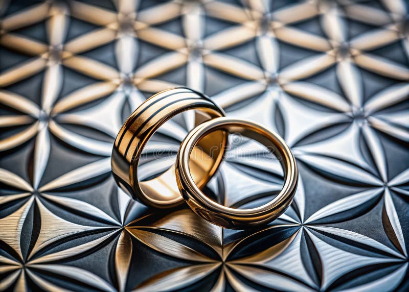 Stunning Minimalist Ring Optical Illusion Seamless Pattern Background a ...