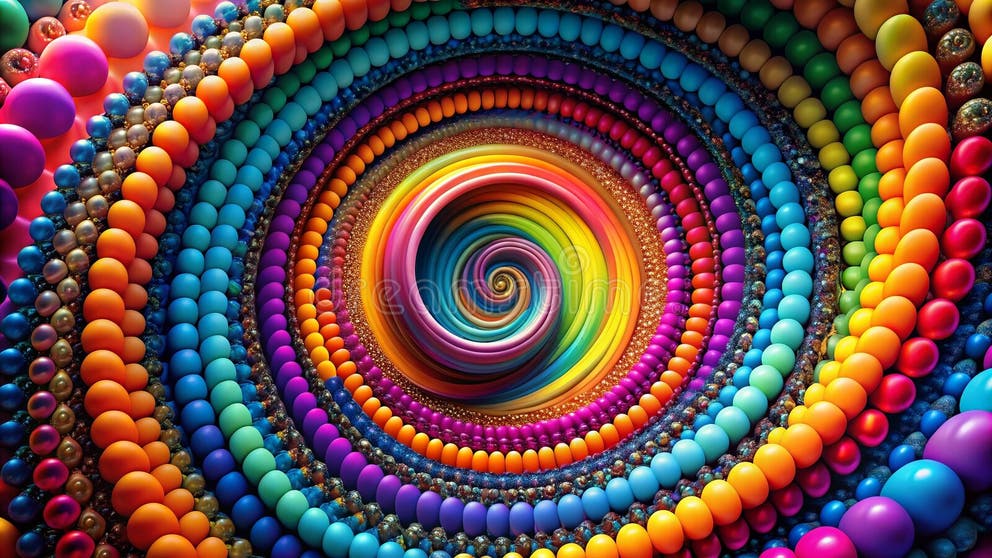 Stunning Panoramic Number Spiral a Visually Captivating Circular Number ...