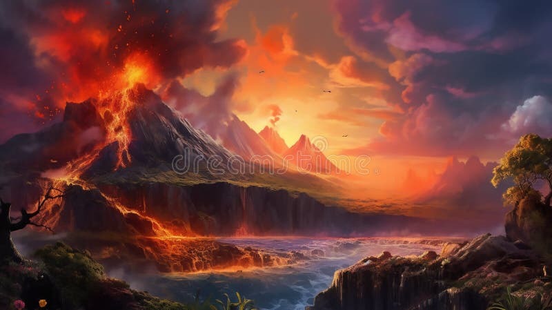 A Harmonious Dance of Colors and Power Stock Illustration ...