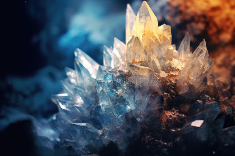 Crystalline Formations Patterns and Delicate Structures. Generative AI ...