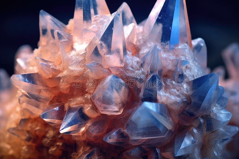 Crystalline Formations Patterns and Delicate Structures. Generative AI ...