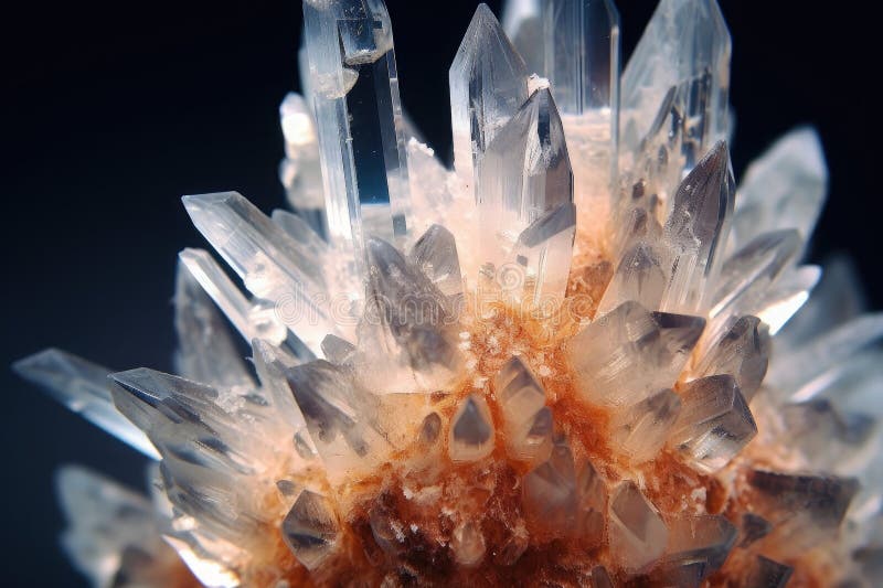 Crystalline Formations Patterns and Delicate Structures. Generative AI ...