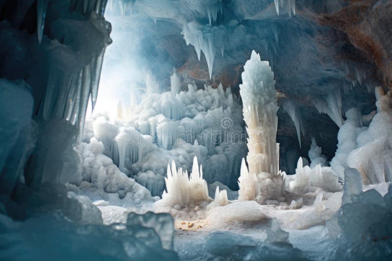 Crystalline Formations Patterns and Delicate Structures. Generative AI ...