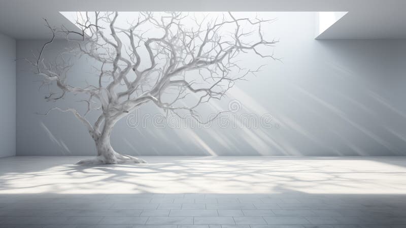 Light Shining from Tree Branches in the Style of Ambient Occlusion ...