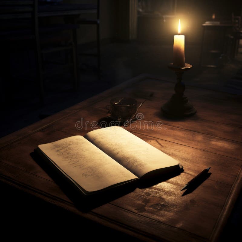 Empty Journal with Eerie Ambiance Stock Image - Image of captured ...