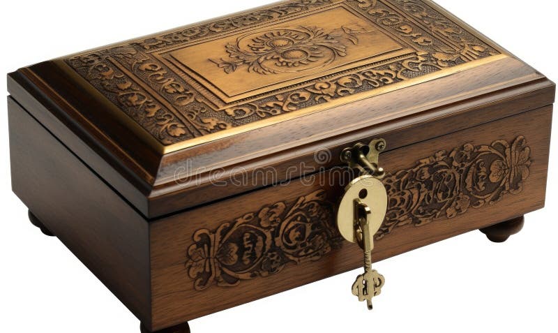 Immerse Yourself in the Nostalgia of Vintage Wooden Music Box. Creating ...