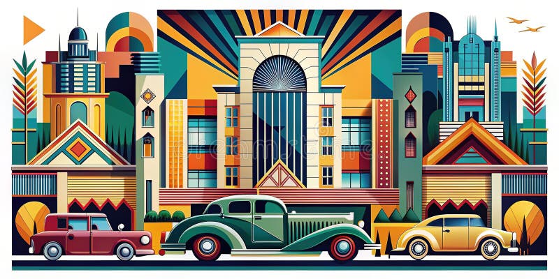 Immerse Yourself in the Opulence of Art Deco Bold Geometric Patterns ...
