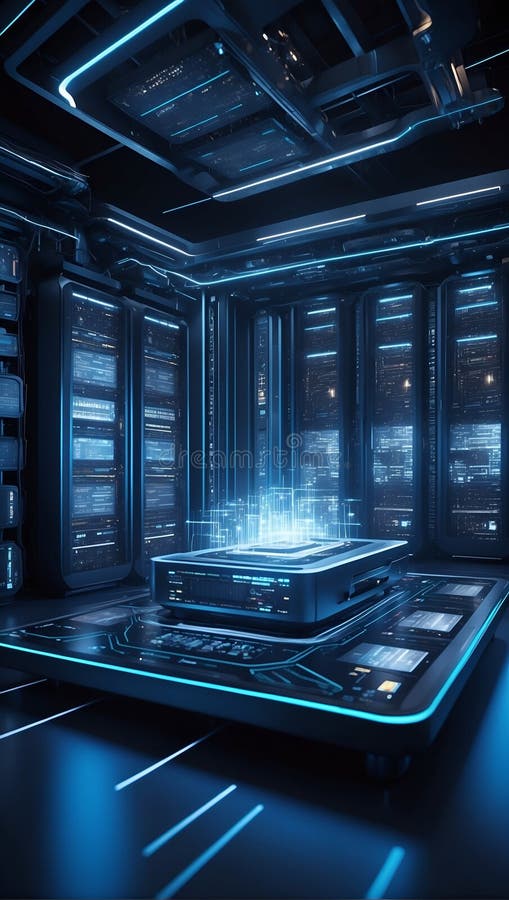 Data Beyond Imagination: QuantumQuotient S Vision. AI Generate Stock Illustration - Illustration ...