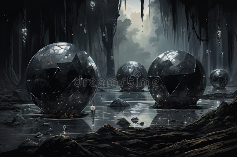 Arcane Crystal Orbs, Containing Trapped Magical Entities with Untold ...