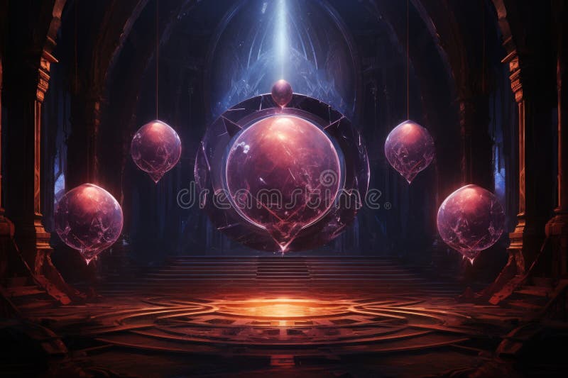 Arcane Crystal Orbs, Containing Trapped Magical Entities with Untold ...
