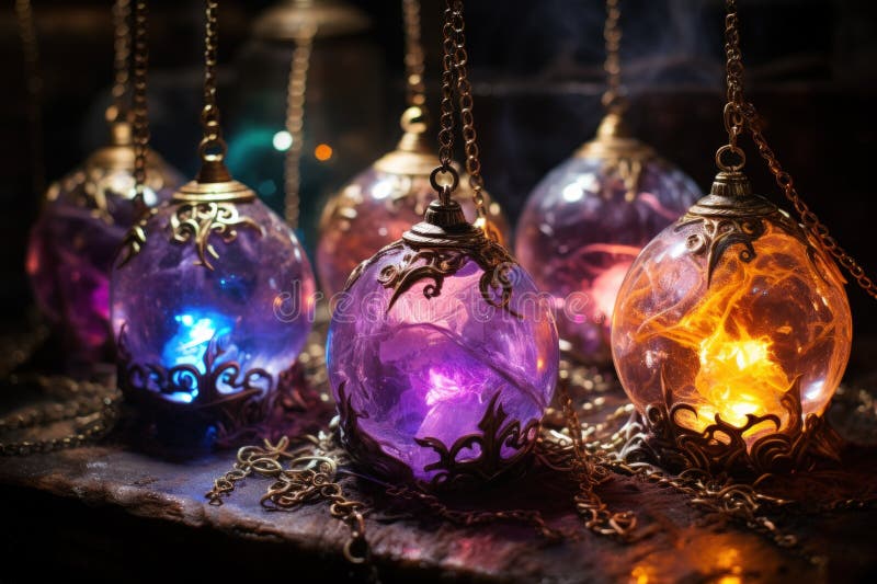 Arcane Crystal Orbs, Containing Trapped Magical Entities with Untold ...