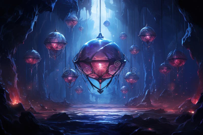 Arcane Crystal Orbs, Containing Trapped Magical Entities with Untold ...