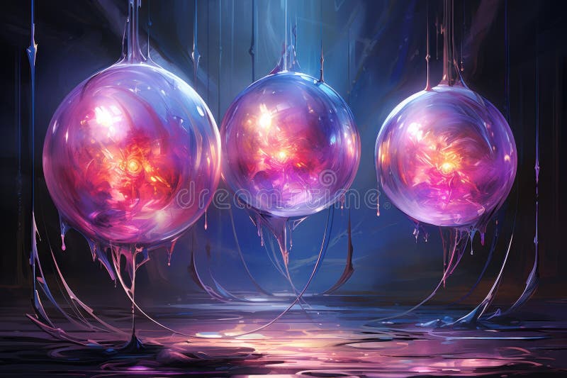 Arcane Crystal Orbs, Containing Trapped Magical Entities with Untold ...