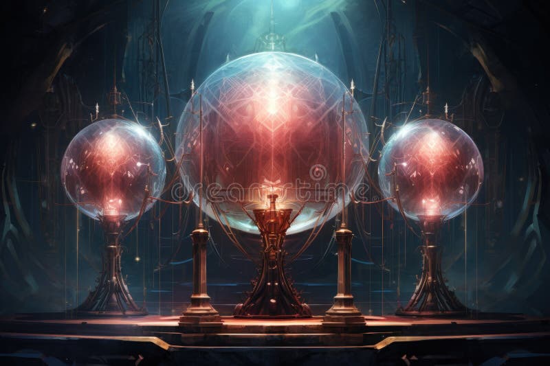 Arcane Crystal Orbs, Containing Trapped Magical Entities with Untold ...