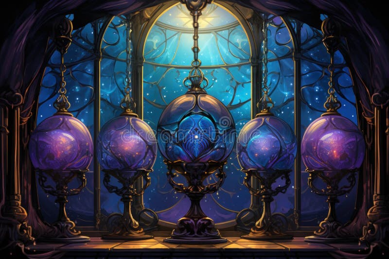 Arcane Crystal Orbs, Containing Trapped Magical Entities with Untold ...